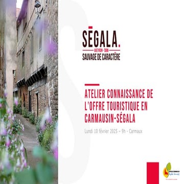 L'offre touristique du Carmausin-Ségala 24-03-2026. | PDF