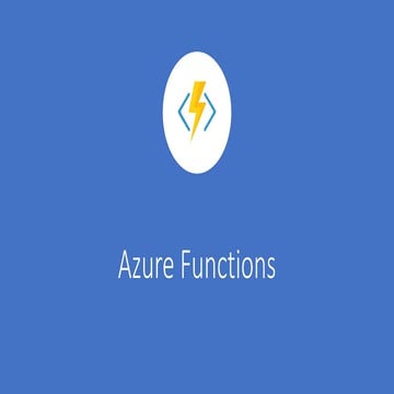 Faas By Microsoft Azure Functions And Azure Durable Functions Ppt