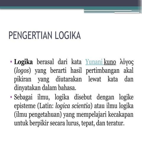 LOGIK & METODOLOGI (Seni dan Kaedah Berfikir) | PDF