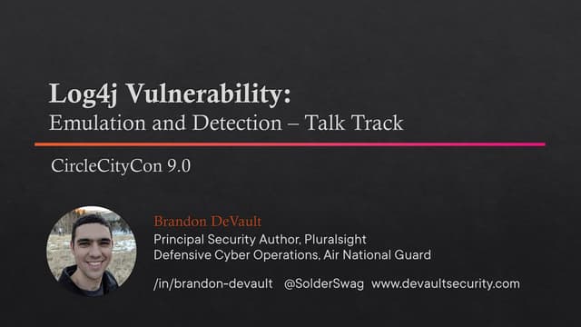 Log4j Vulnerability Ccc Talk Pdf