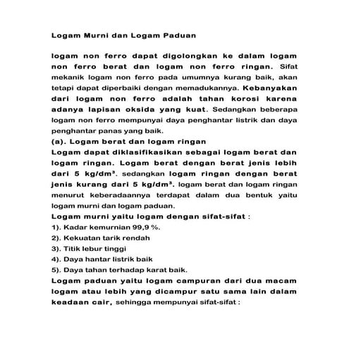 14. logam dan non logam | PPTX