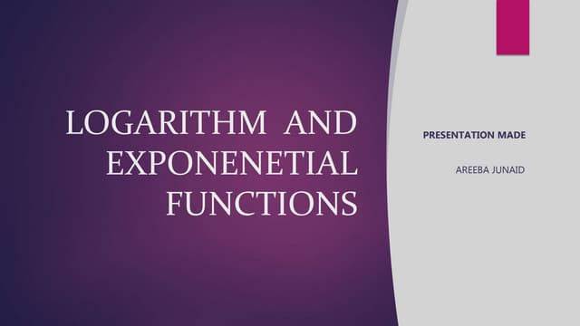 Application of exponents in real life | PPTX