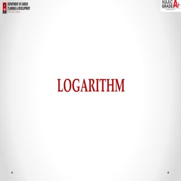 Logarithm_CH.Logarithim questionsghjhjhpptx | PPTX