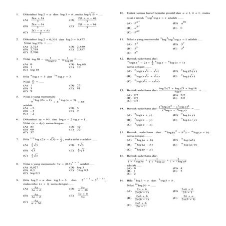 Logaritma Pdf
