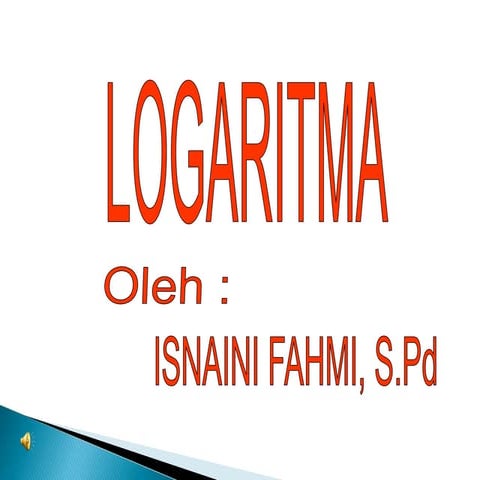 Logaritma 1 Ppt