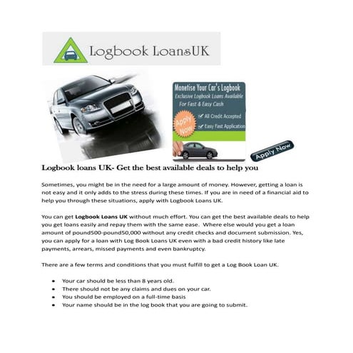 Logbook loans uk | DOCX