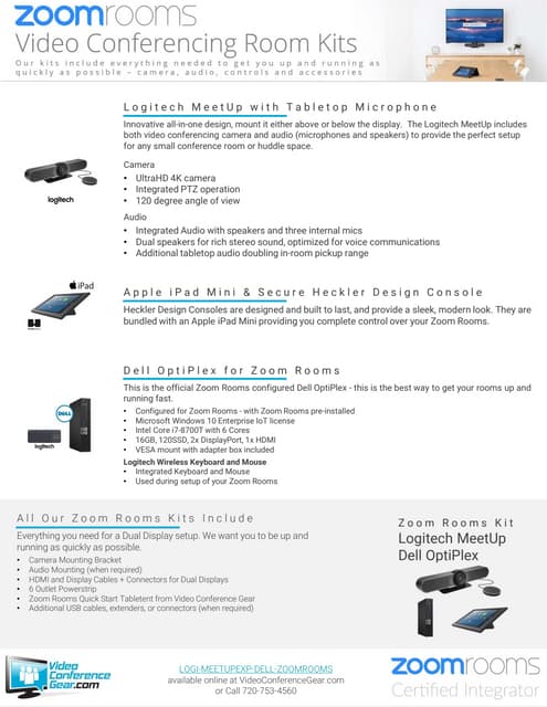 Microsoft Teams Kits from Video Conference Gear featuring the AVer ...