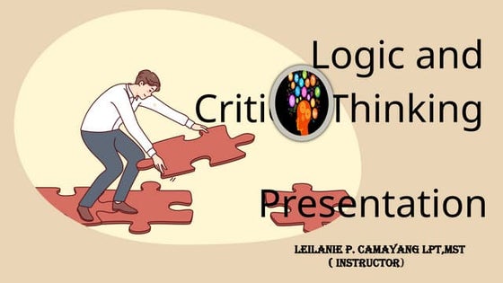 Logic - Three mental operations | PPT