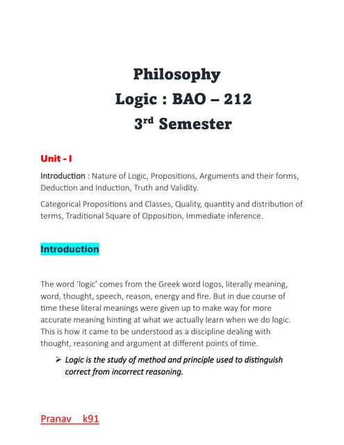 LOGIC AND CRITICAL THINKING | PPTX