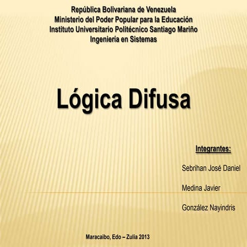Logica difusa | PPTX