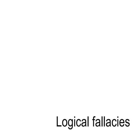 Logical fallacies | PPT