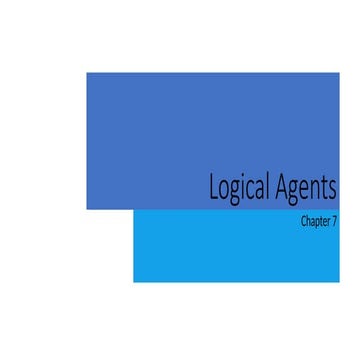 Logical Agents-Artificial intelligence12 | PPTX