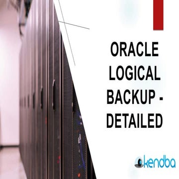 Logical Backup Of Oracle Datapump Detailed Pptx