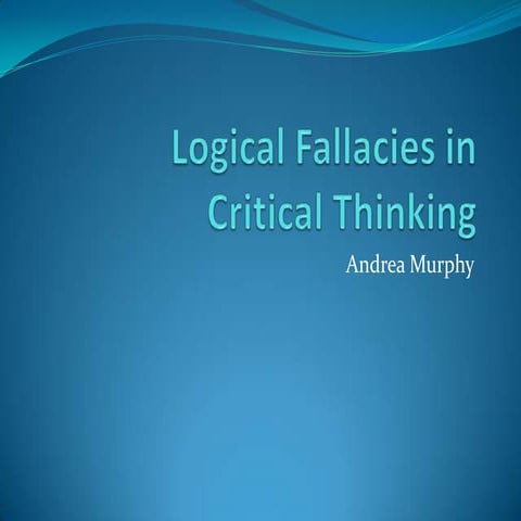 Logical fallacies | PPTX