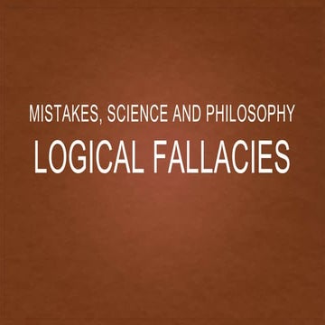 Logical Fallacies | PPT