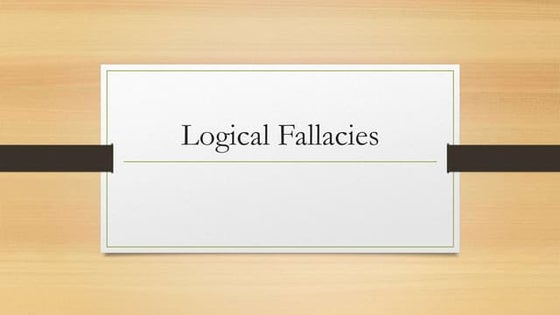 Critical Thinking & Logic in Ethics | PPTX