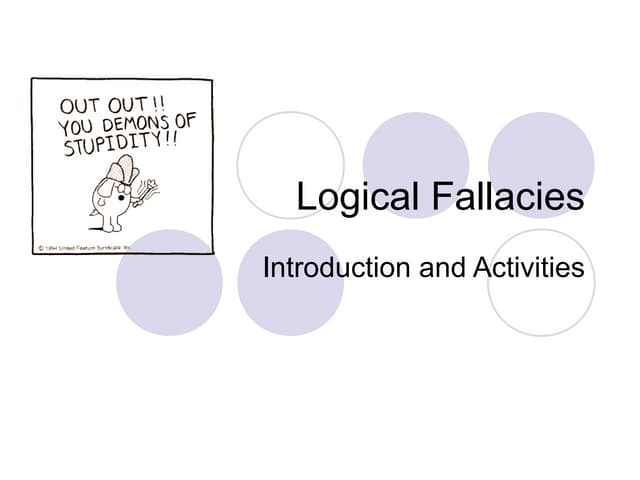 9 Logical Fallacies | PPT