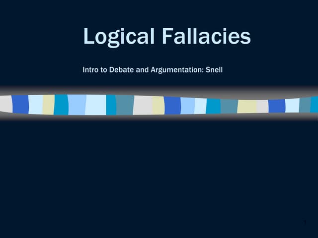 9 Logical Fallacies | PPT