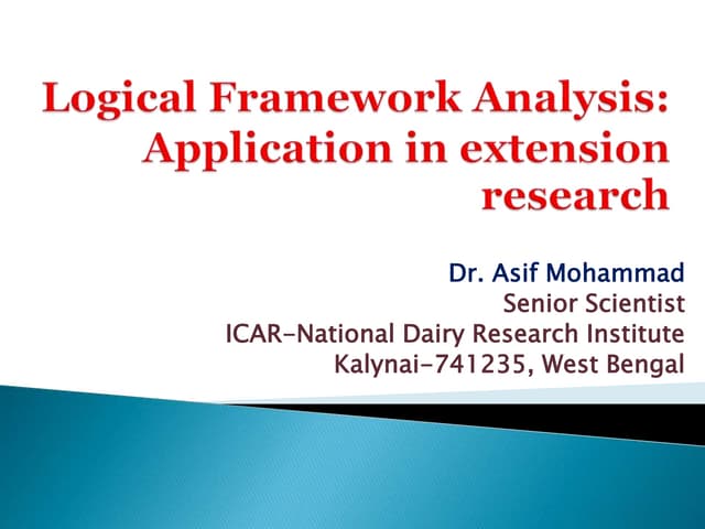 Logical Framework Analysispptx Technology And Computing