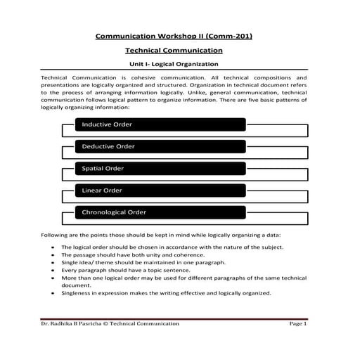Logical organization handout | PDF