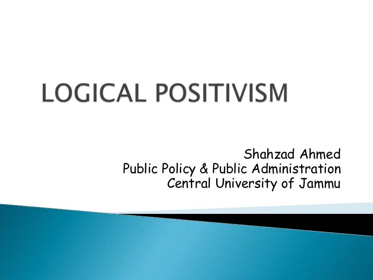 Logical Positivism Logical Positivism