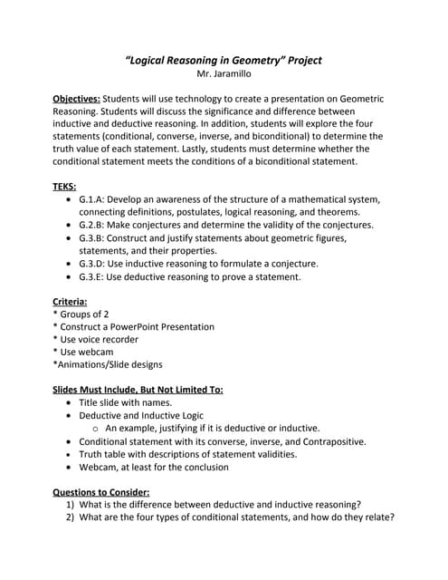 Logic Reasoning | PPTX