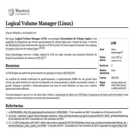 Logical Volume Manager (Linux) – Wikipédia, a enciclopédia livre.pdf