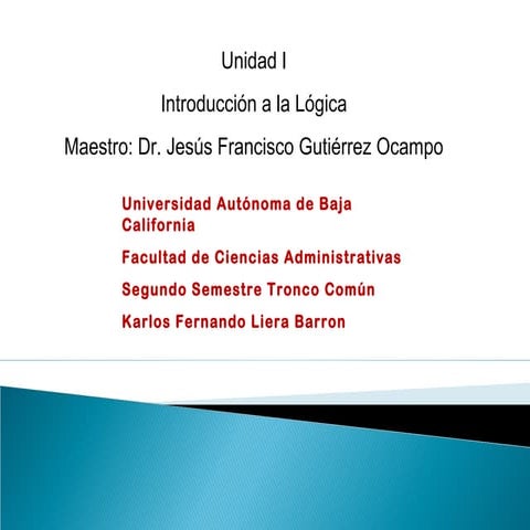 Logica unidad 1 karlos | PPT