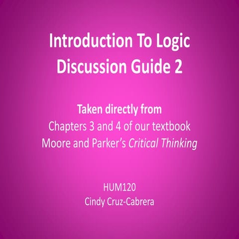 Logic guide 2 | PPTX