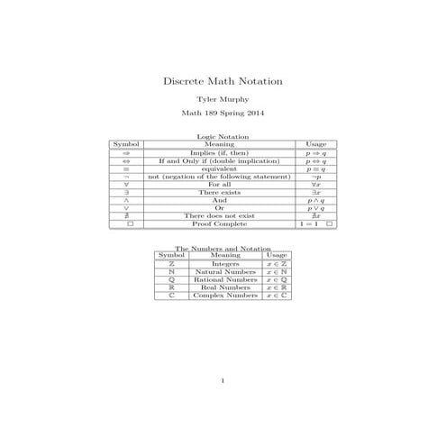 Logic Notation | PDF