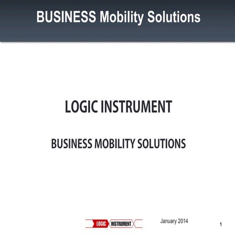 LOGIC INSTRUMENT Presentation English - Jan. 2014 | PPT