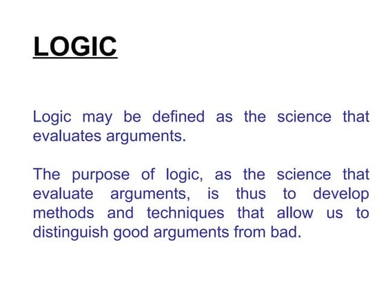 1.1 arguments, premises, and conclusions | PPT