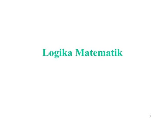 Proposisi Logika Informatika | PDF