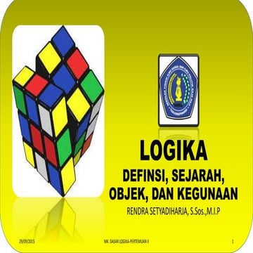 Logika pertemuan 2 | PPT