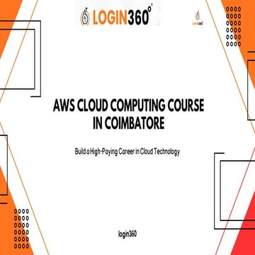 AWS Cloud Computing Course in Coimbatore | PDF
