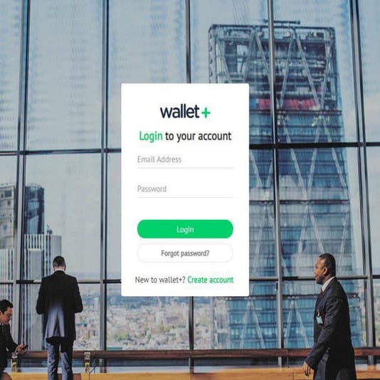 Login To Your Account - Wallet Plus | PPT