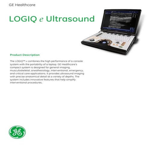 Logiq e r7 Product Description | PDF