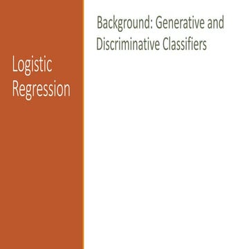 Logistic-Regression - Machine learning model | PPT