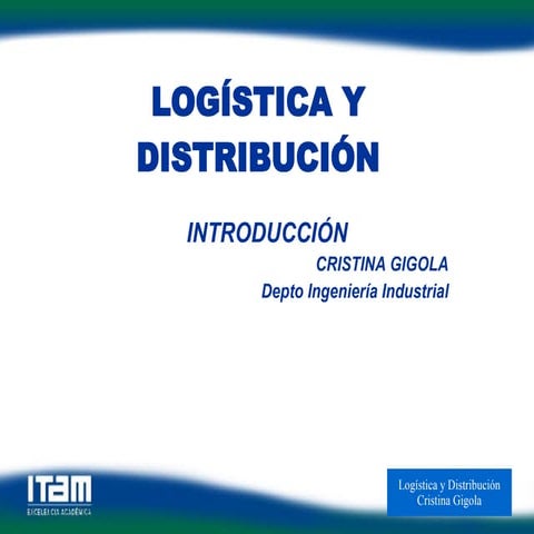 Logística y Distribución | PPT