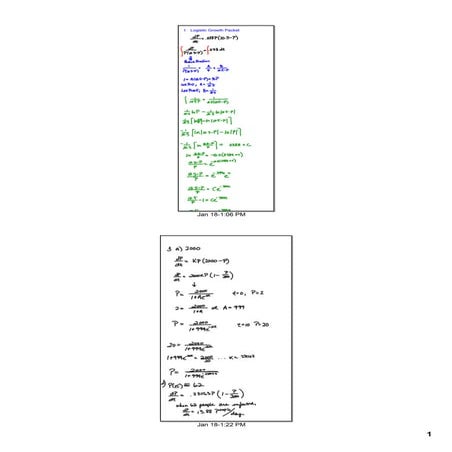 Logistic equations packet | PDF