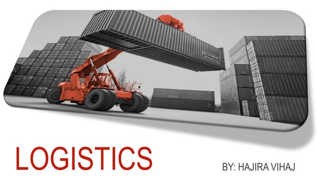 LOGISTICS IN DISTRIBUTION MANAGEMENT | PPTX