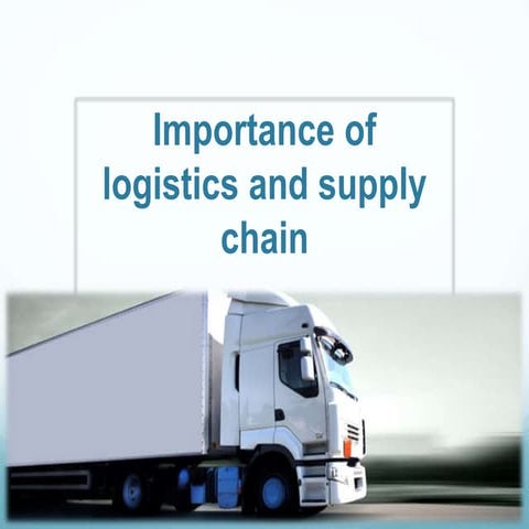 Importance of Logistics and Supply chain strategy .pptx
