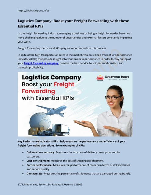 Sampark india logistics pvt. ltd.