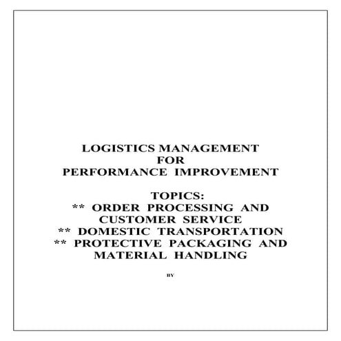 Logistics management (2) | PDF
