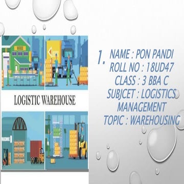 Logistics of warehousing in 1 assingment | PPTX | Logistics and ...