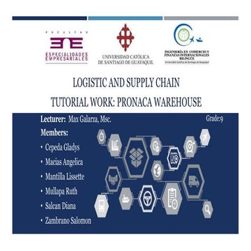 PRONACA Warehousing tutorial | PPTX