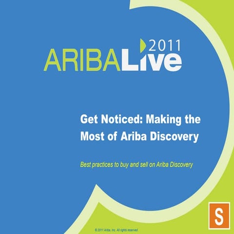 Ariba Discovery for "Walk-Up" Buyers | PDF