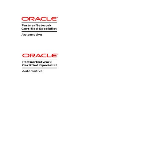 Oracle Hi Tech Industry Specialist Certificate | PDF