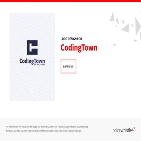 Modern Logo Design Concepts for Coding Town | PDF