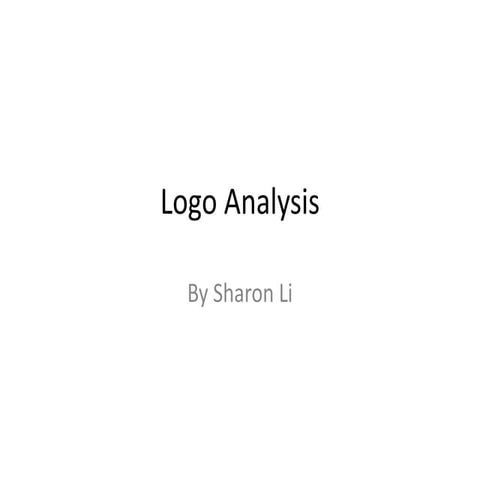 Logo analysis | PPT